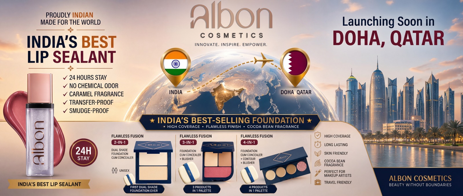 Albon Cosmetics Redefines Beauty Innovation with India’s Best Lip ...